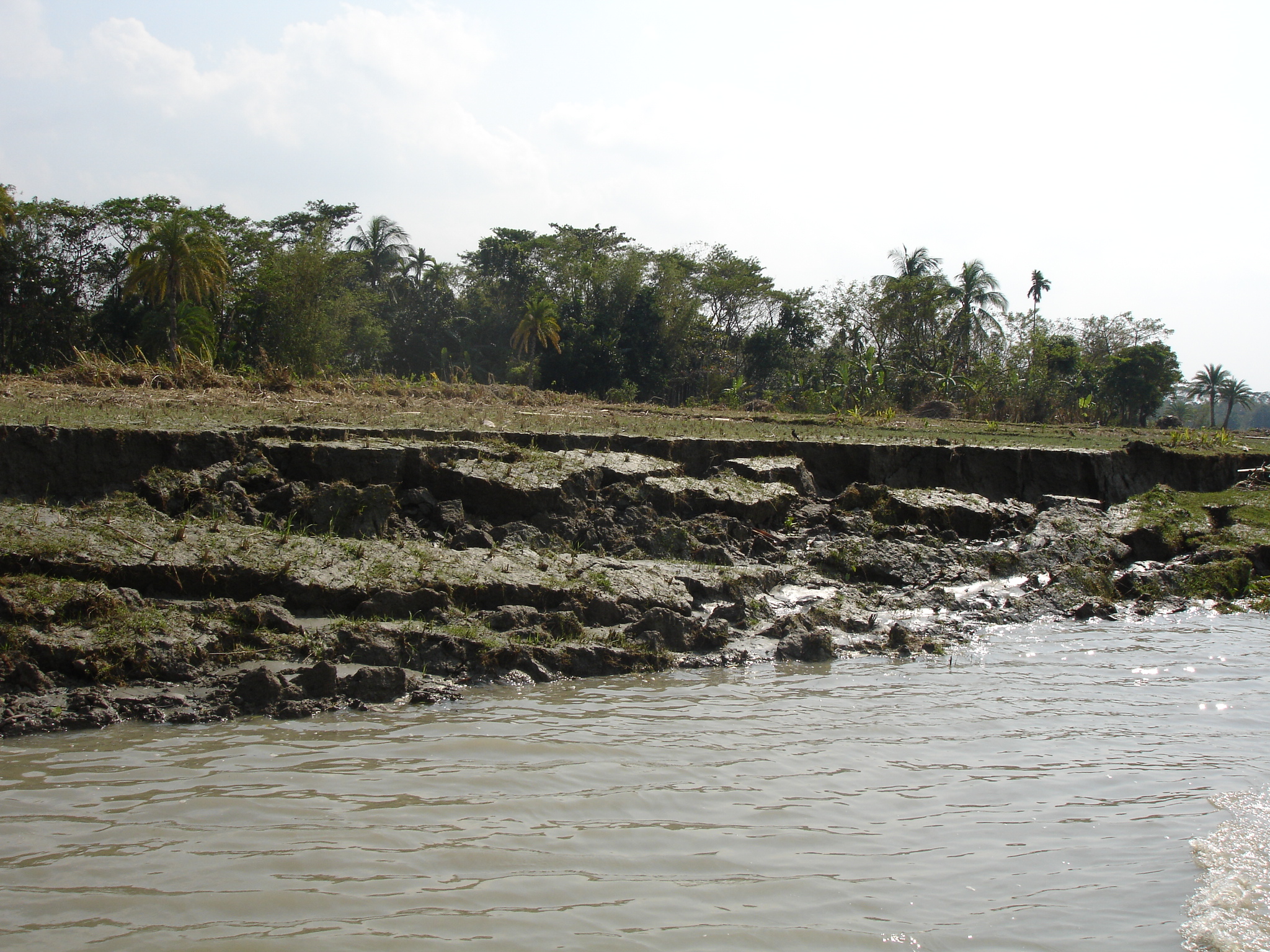 River embankments were badly damaged by Cyclone Sidr, which devastated ...