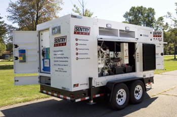 The Sentry 5000 Mobile Utility System, a multifunctional enclosed ...