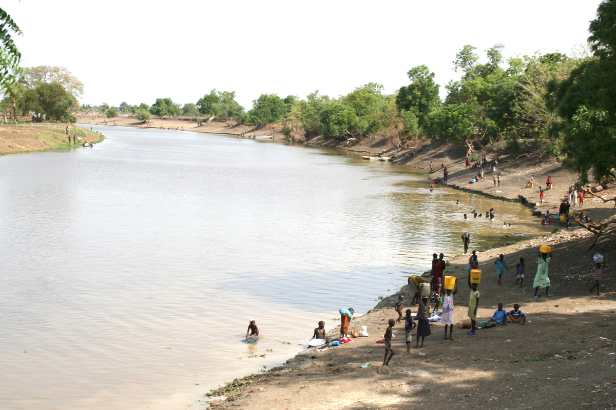 The River Pibor, at Akobo, has not seen much traffic ever since the 12 ...