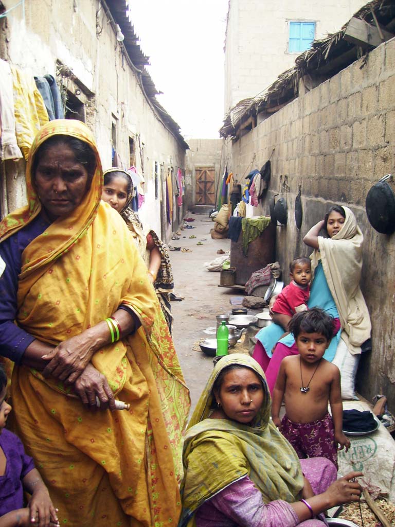 The living quarters of Bengalis in Machar Colony, Kiamari Town in ...