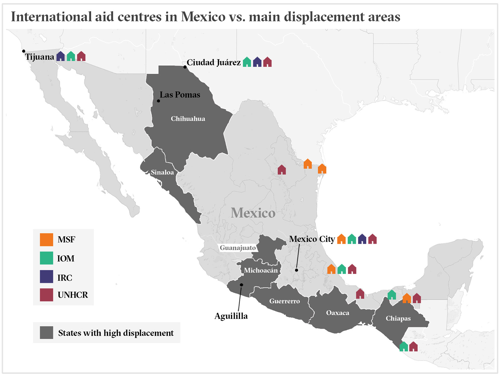 mexico-aid-violence-displaced-map.jpg | Conflict, Migration | The New ...