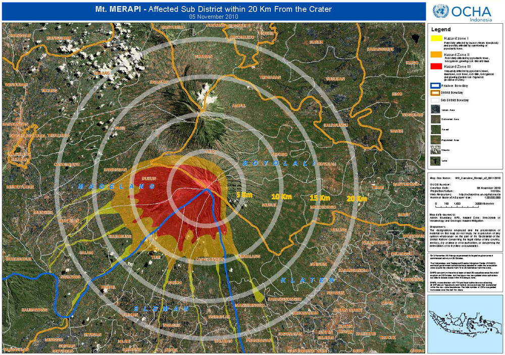 The New Humanitarian | How to mark out a volcano danger zone