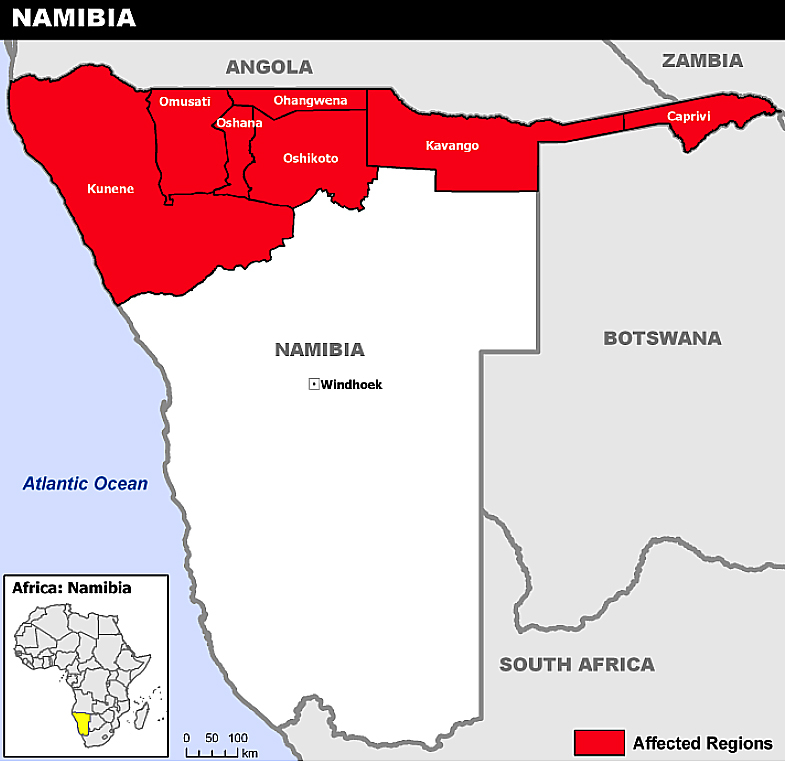 The New Humanitarian | Thousands displaced by Namibian floods