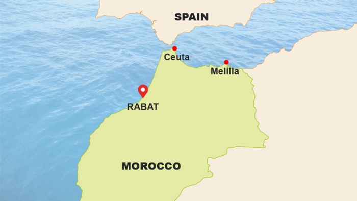 Map of Morocco showing the Spanish enclaves of Ceuta and Melilla | IRIN